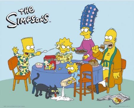 A Typical Family Breakfast, The Simpsons - PopArtUK