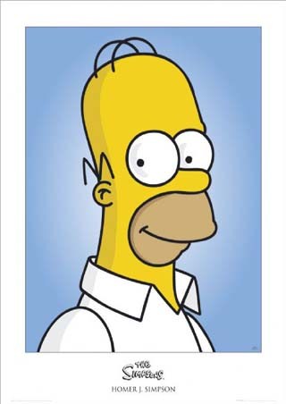 Homer J. Simpson, Portrait, The Simpsons - PopArtUK